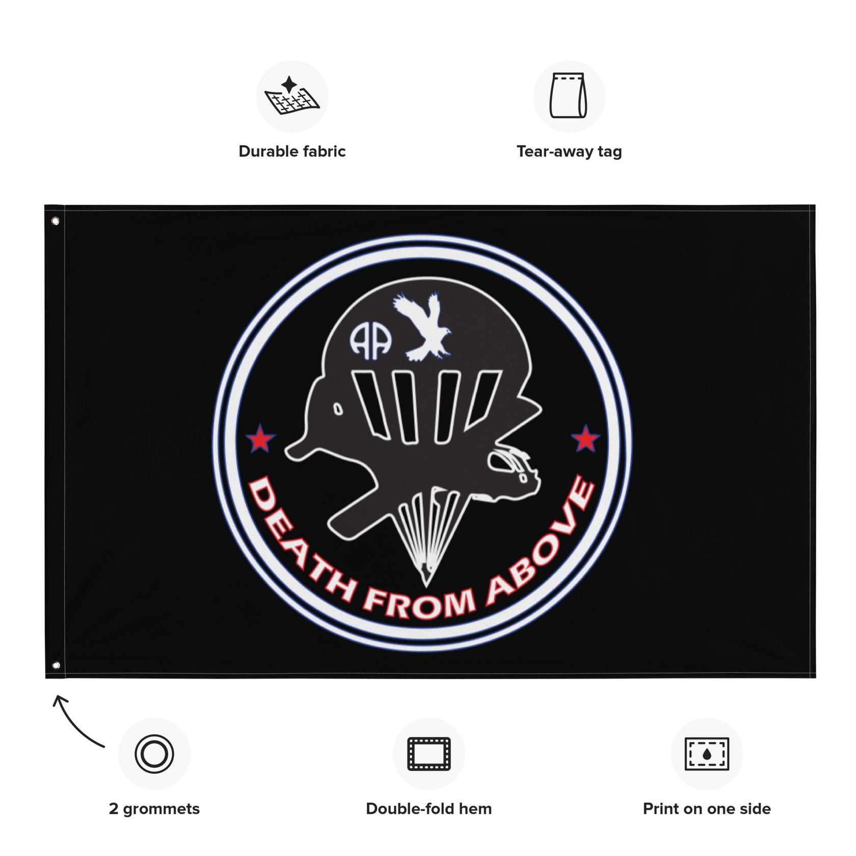 Death From Above - 82nd Airborne Flag – Jumpmasterusa